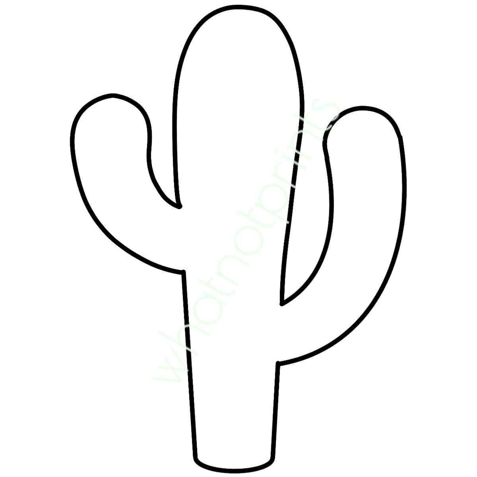 Commercial Cacti PNG Clipart, Stencil, Template, Pattern, Shape ...