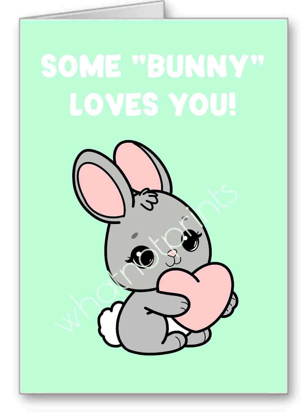 Commercial Cute Bunny Rabbit Holding Heart PNG Transparent Background ...