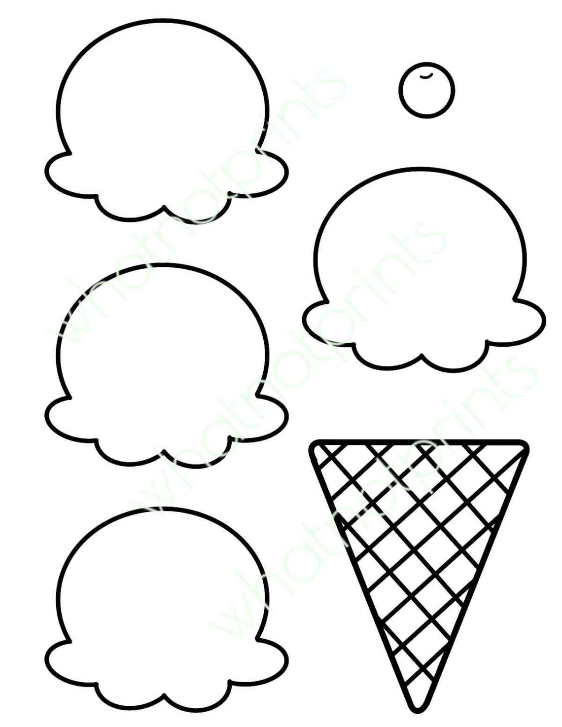 Commercial Cut and Paste Design Your Own Ice Cream Cone PNG Scissor ...