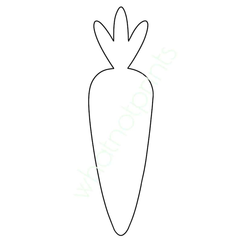 Carrot Outline - Etsy Israel