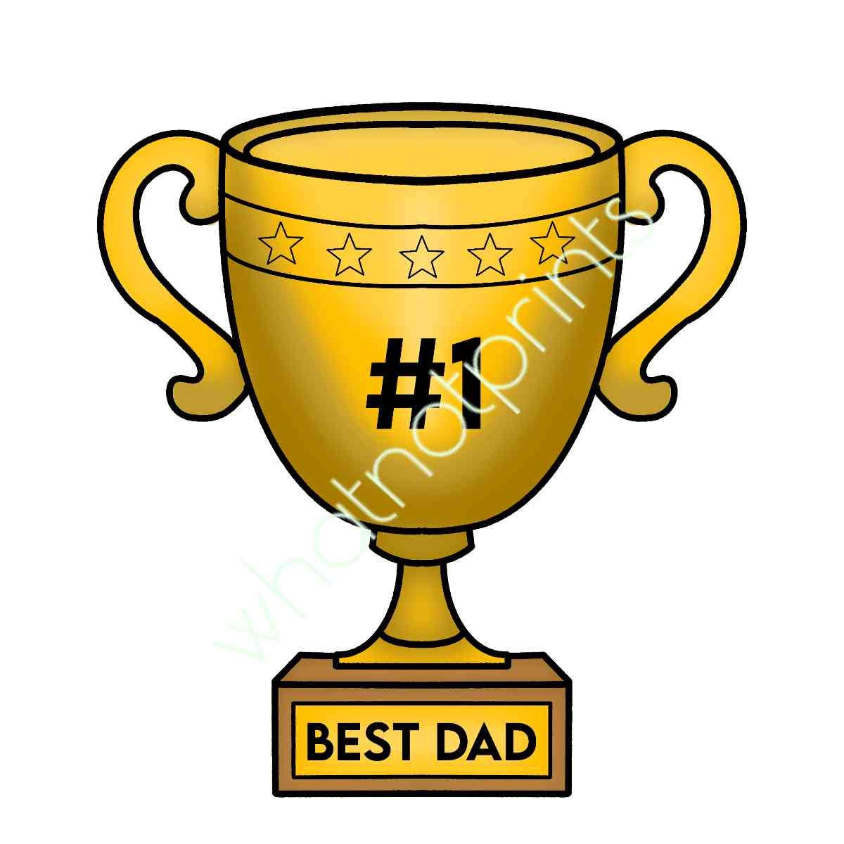 Commercial Best Dad Trophy Png Clip Art Transparent Background Instant ...