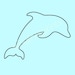 Dolphin Outline Clipart: Leaping Silhouette, Commercial Use (PNG ...