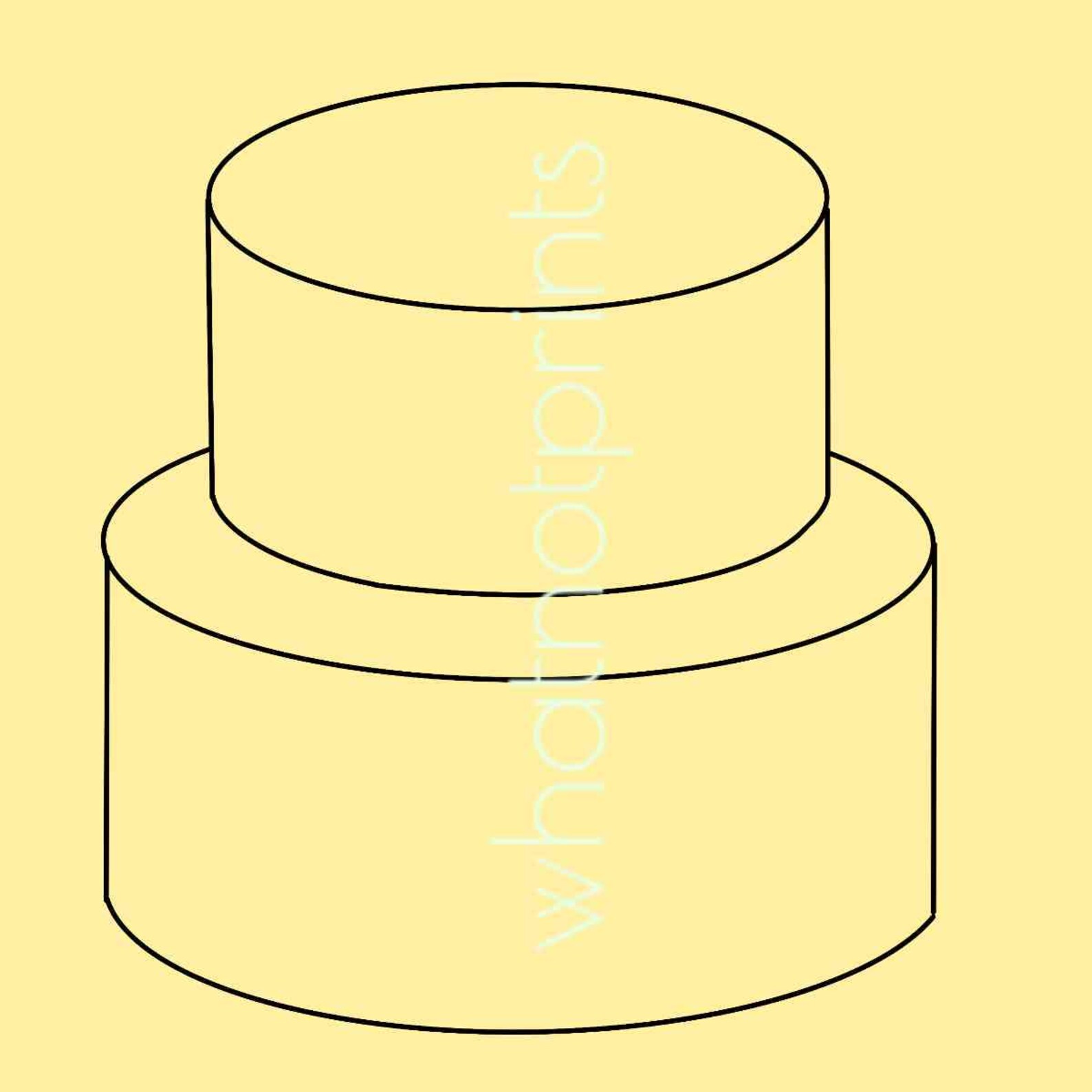 Commercial Blank Two Layer Cake Decorate or Design Yourself PNG ...