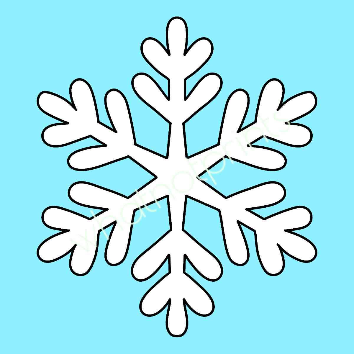 Snowflake Clipart: Commercial Use Template - Etsy