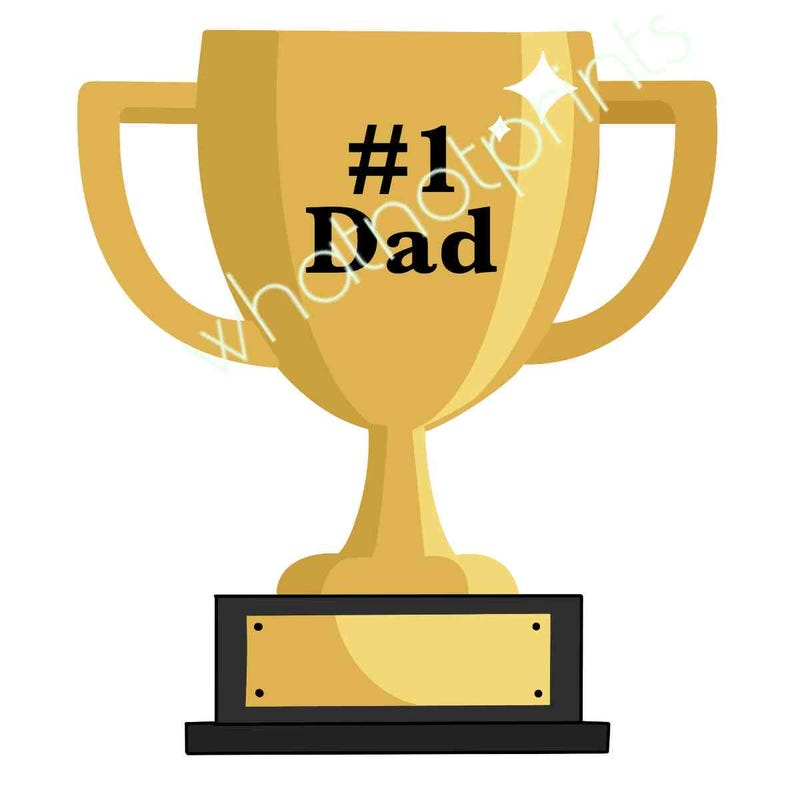 Number 1 Dad Clipart - Etsy
