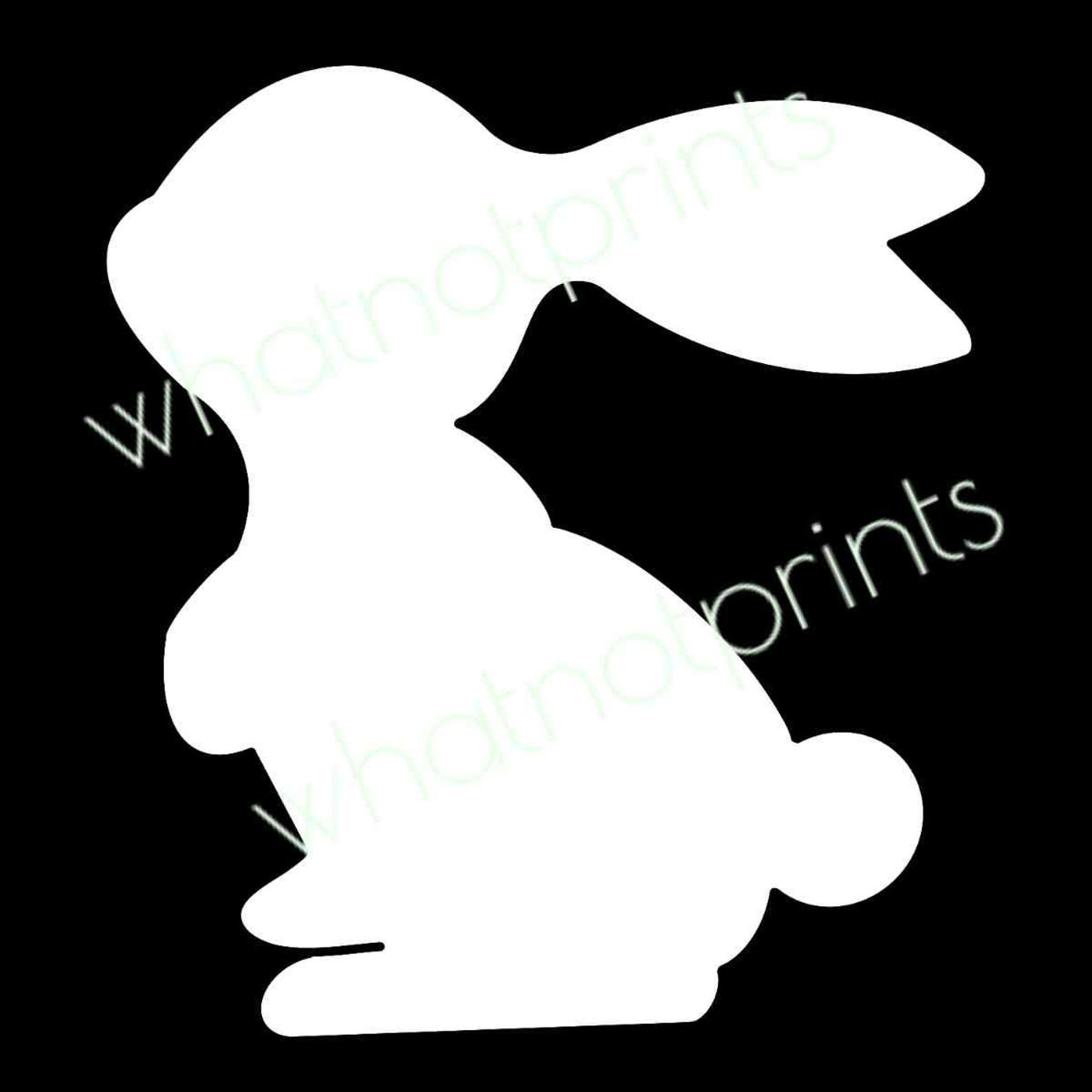 Standing Bunny Rabbit Outline PNG - Etsy