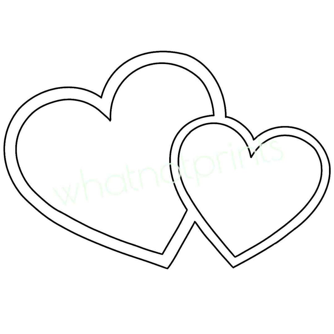 Double Connected Hearts PNG Transparent Background High Resolution ...