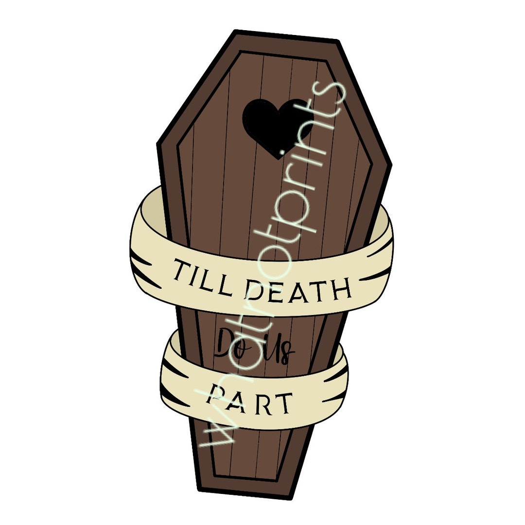 Commercial 'till Death Do Us Part Coffin Creepy Valentine Clipart ...
