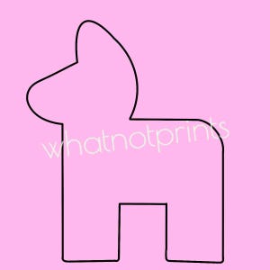 Commercial Pinata Shape Outline Stencil or Template PNG Transparent ...