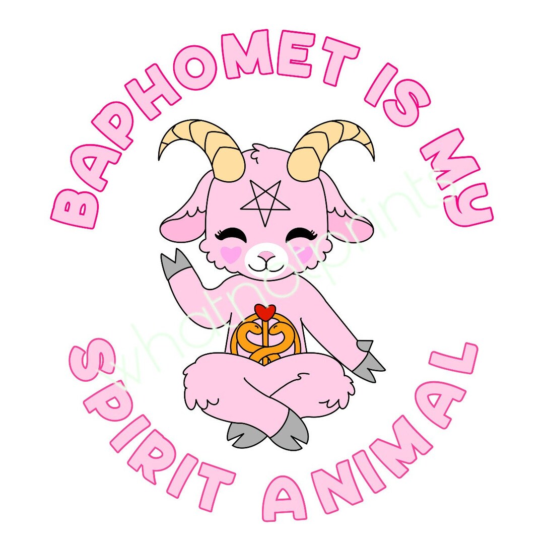 Commercial Pink Baphomet baphomet is My Spirit Animal Png Transparent ...