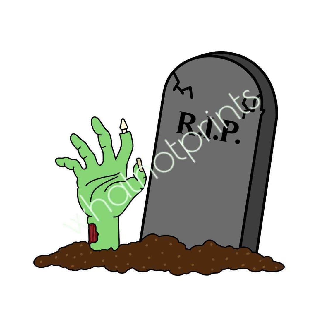 Zombie Hand Rising From Grave PNG - Etsy