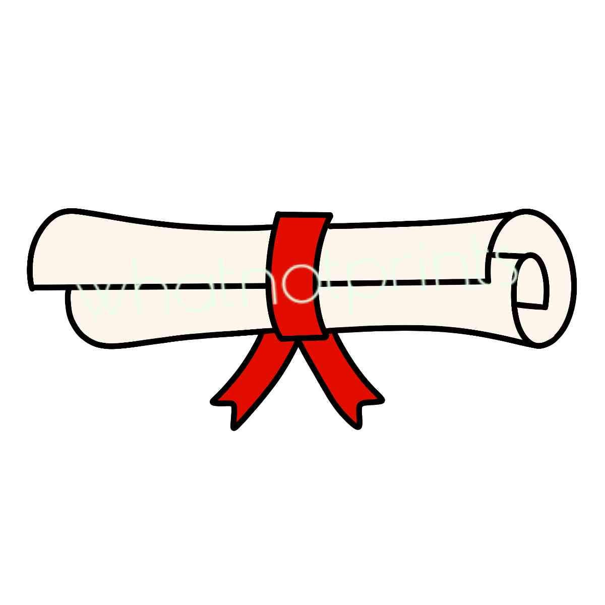 Commercial Rolled up Diploma With Ribbon PNG Transparent Background ...