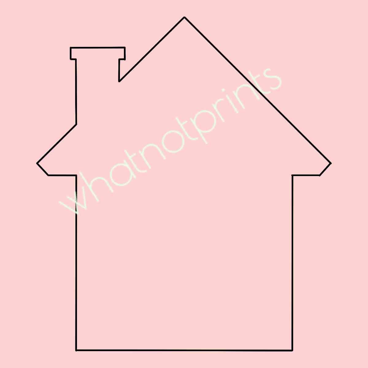 House Outline Clipart: Commercial Use PNG SVG (digital Download) - Etsy