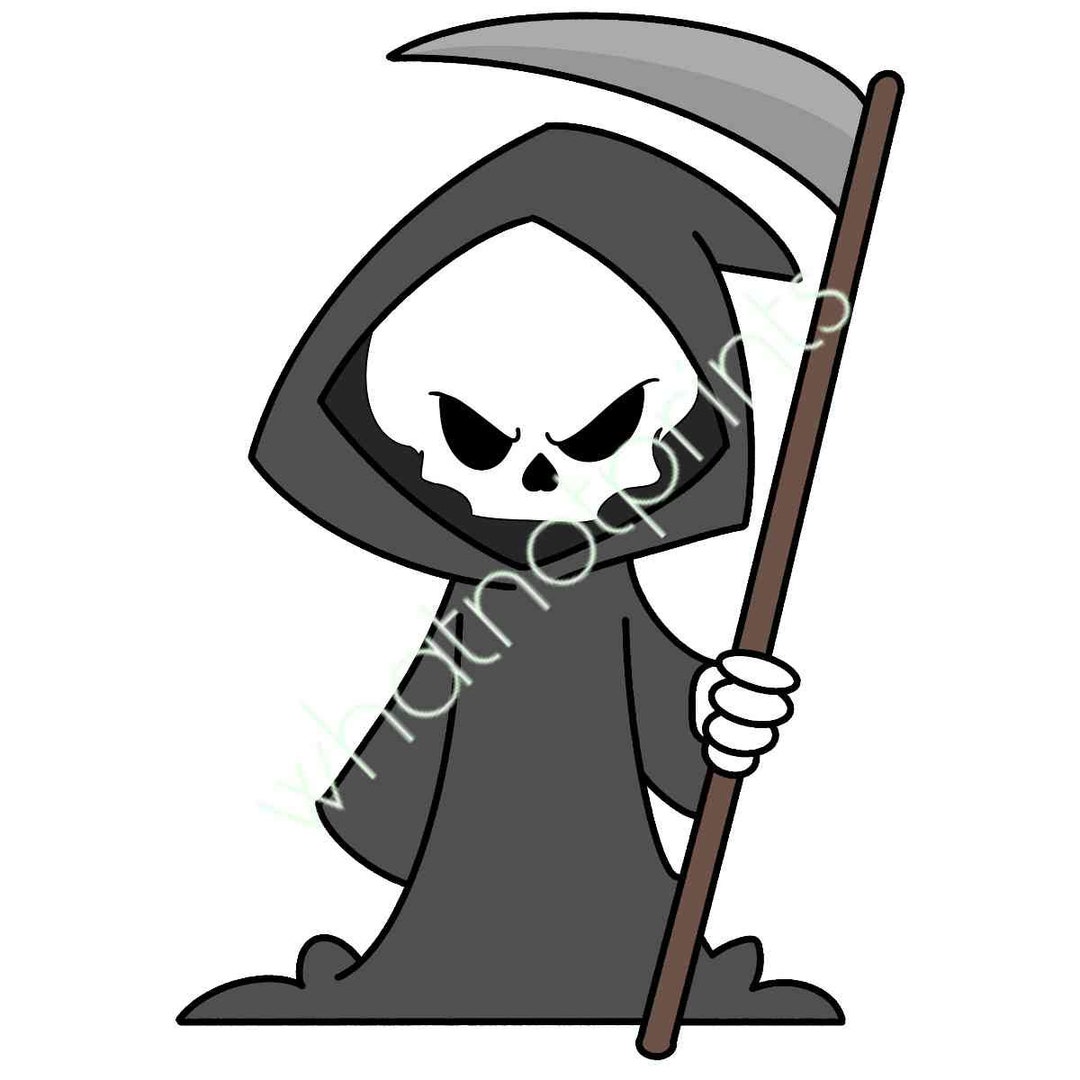 Angry Cartoon Grim Reaper PNG Transparent Clipart Commercial Use OK ...