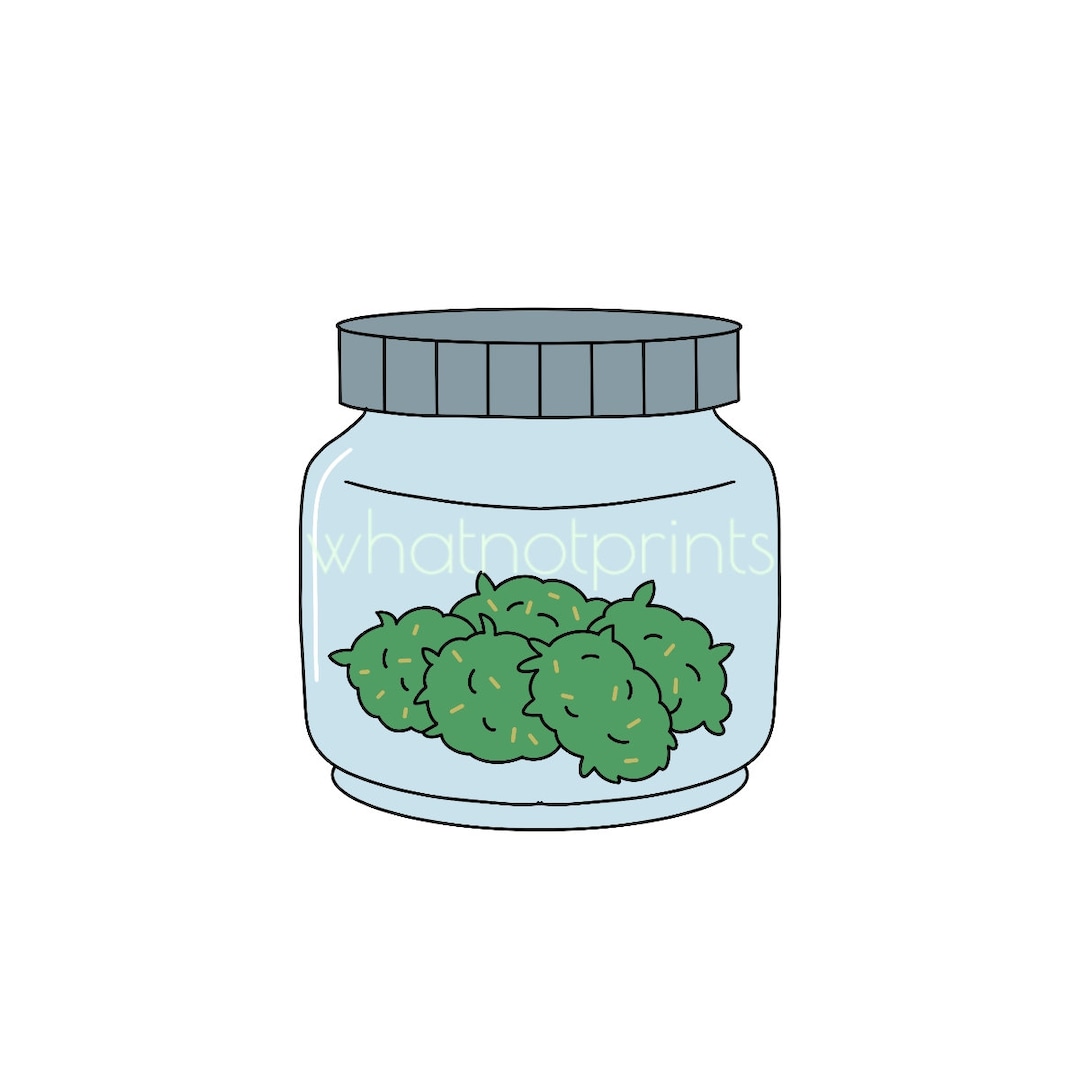Commercial Transparent Marijuana Jar Png Instant Download - Etsy