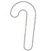 Candy Cane Outline Stencil, Christmas Template (PNG, Digital Download ...