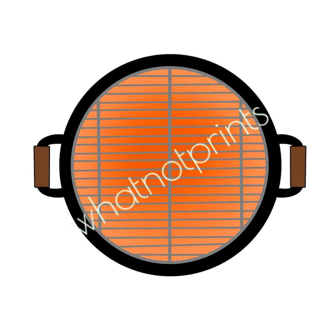 Commercial Clipart Hot Grill Top View PNG Transparent Background ...
