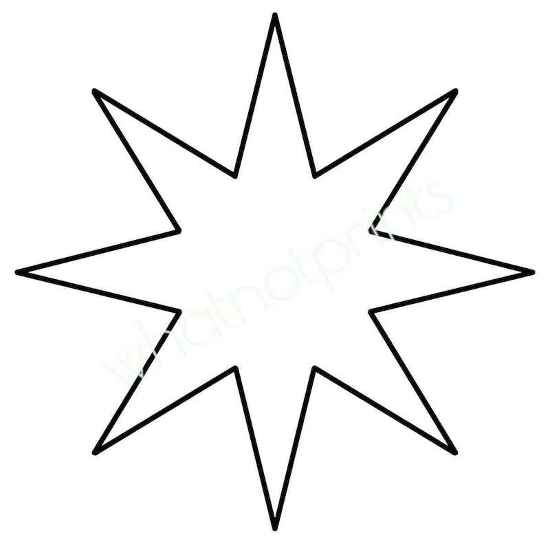 Eight Pointed Star - Etsy