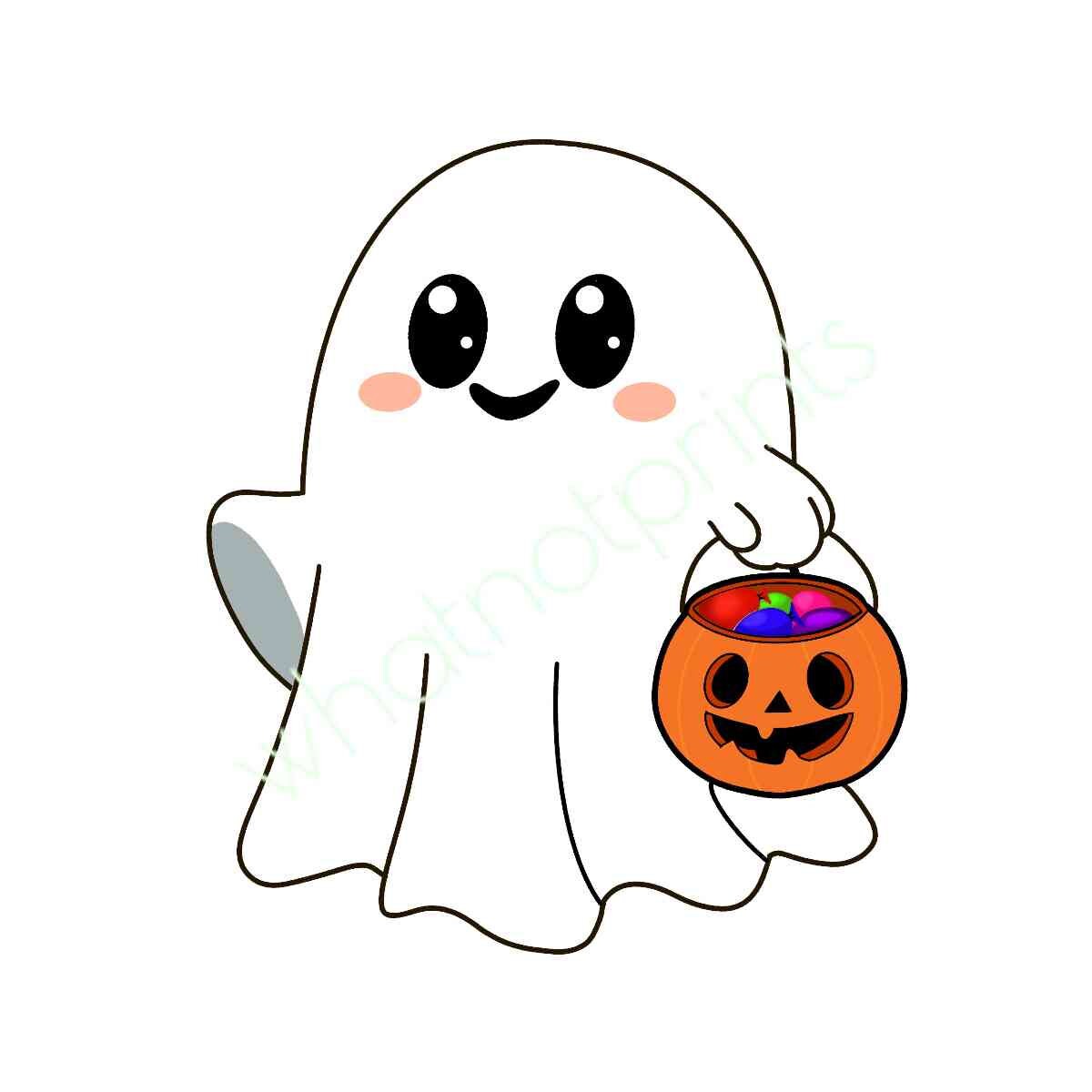 Ghost Trick or Treating PNG Transparent Background Commercial Use OK ...