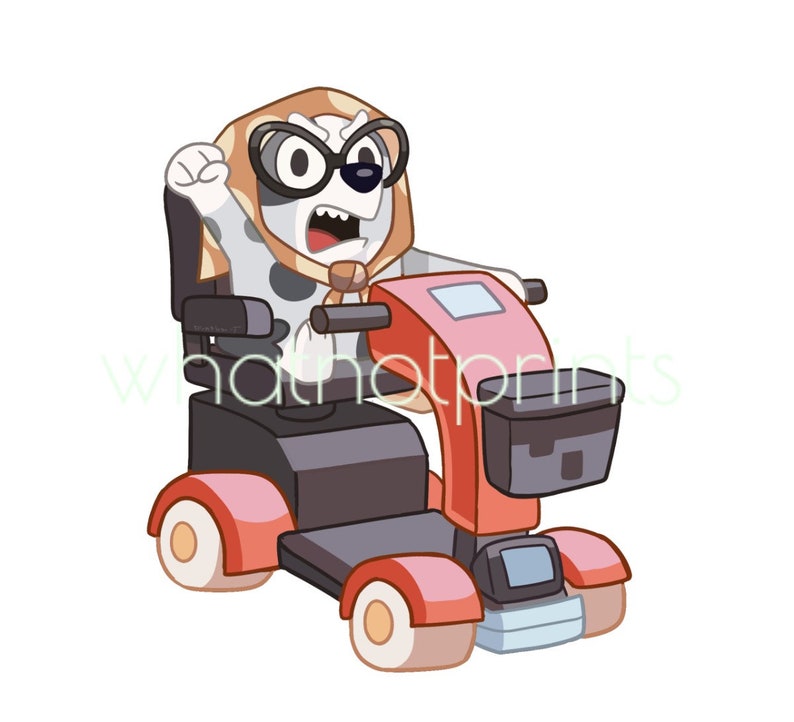 Muffin Heeler Bluey Grouchy Granny Granny Mobile Png - Etsy