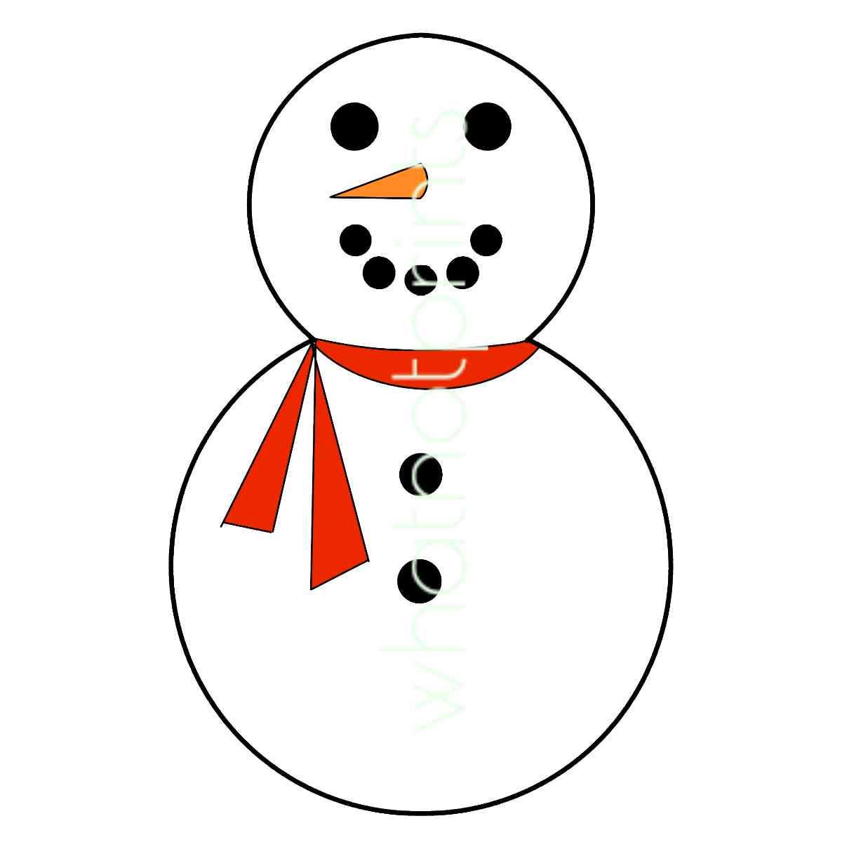 Snowman Commercial Christmas Template or Coloring Page High Resolution ...