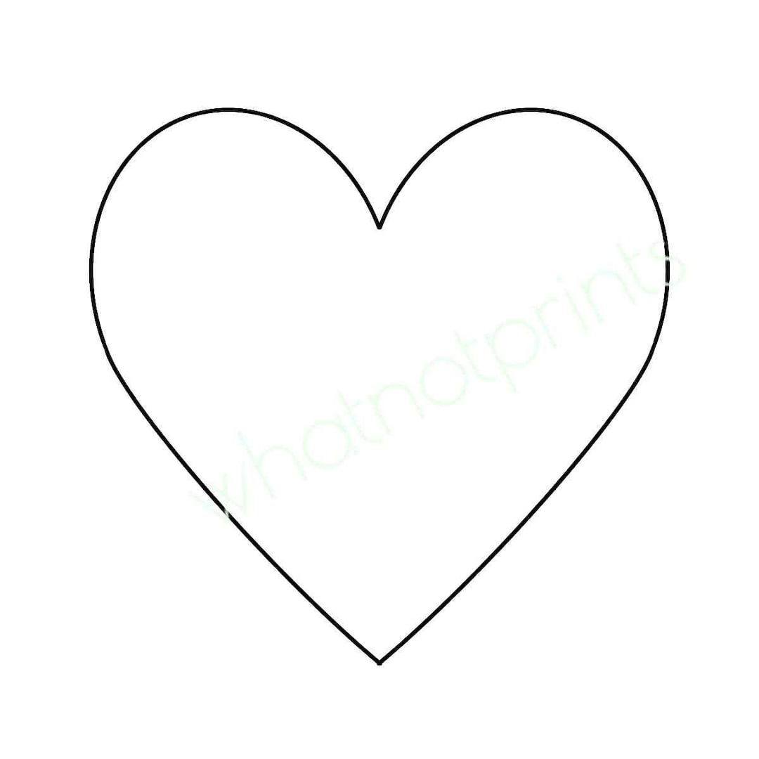Heart Template Stencil: Commercial Use PNG & SVG (digital Download) - Etsy
