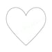 Heart Template Stencil: Commercial Use PNG & SVG (digital Download) - Etsy