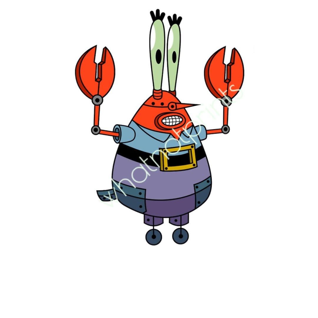Robot Mr. Krabs Spongebob Squarepants Png Clipart - Etsy