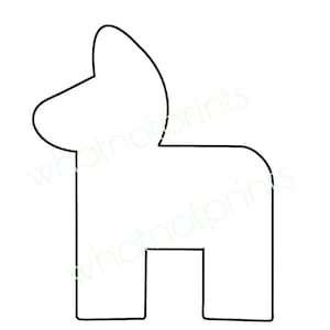 Commercial Pinata Shape Outline Stencil or Template PNG Transparent ...