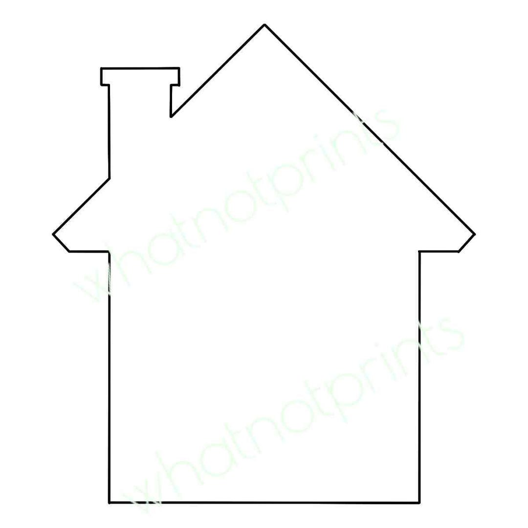 House Outline Clipart: Commercial Use PNG SVG (digital Download) - Etsy