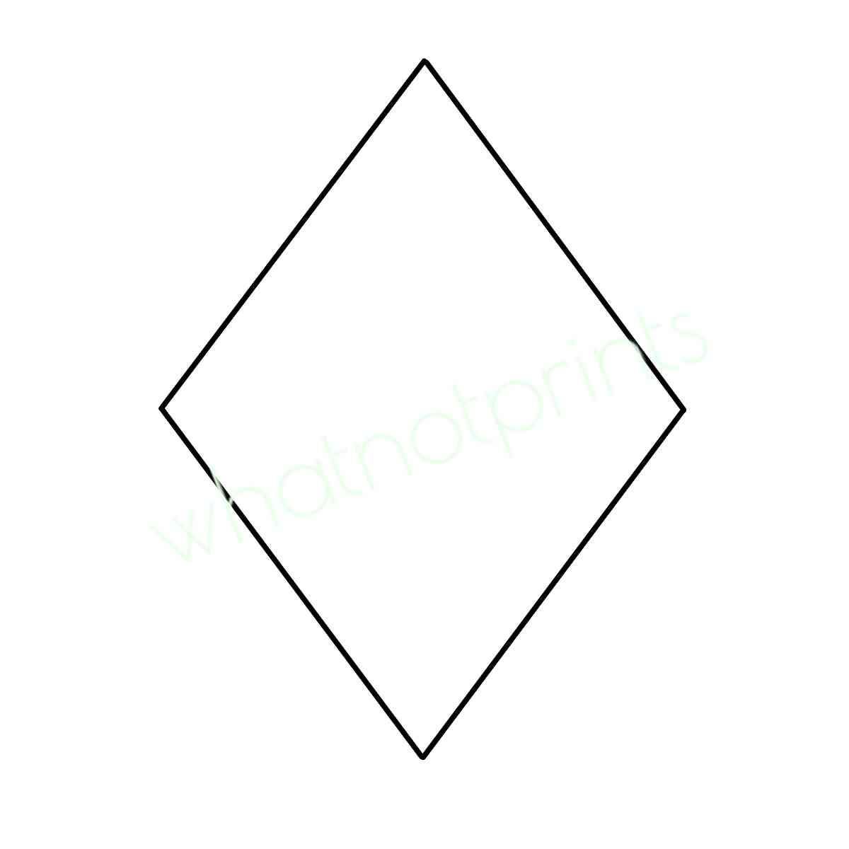 Diamond Shape Stencil: Transparent PNG Clipart (digital Download) - Etsy