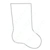Christmas Stocking Outline Template | INSTANT DOWNLOAD | PRINTABLE | 11 ...