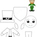 Build Your Own Leprechaun PNG Cut and Glue Printable for Children - Etsy