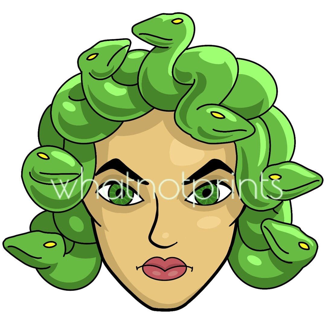Medusa Png Transparent Background - Etsy Canada