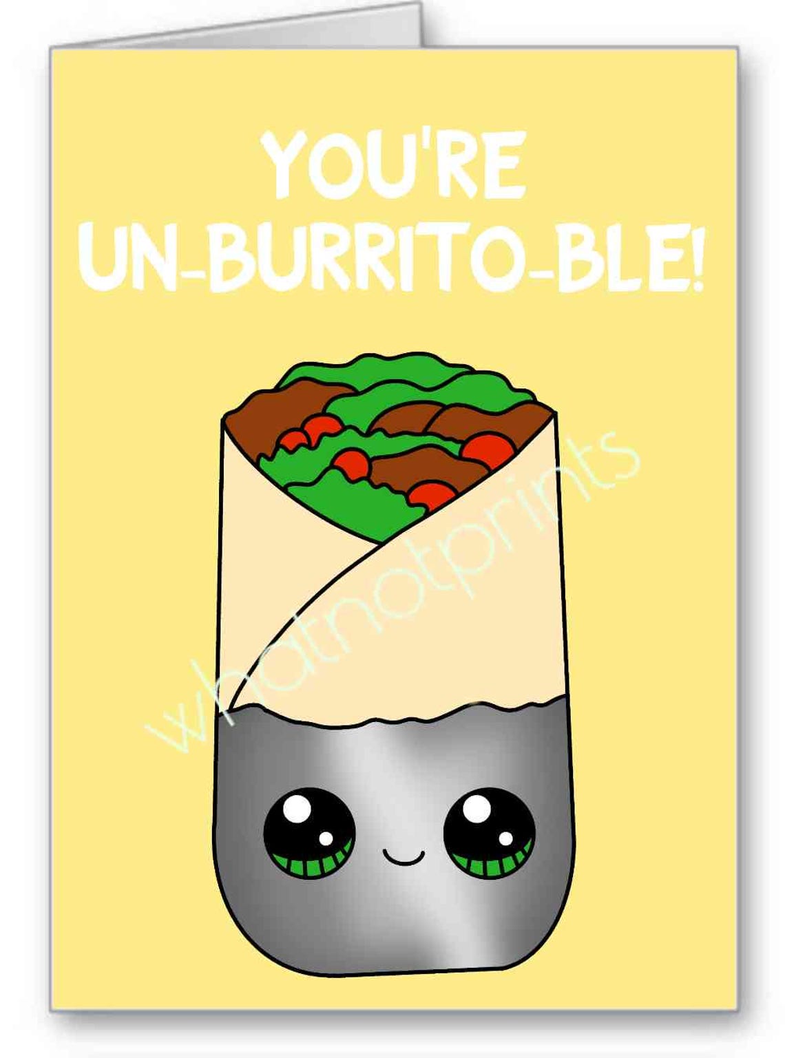 Kawaii Burrito PNG Transparent Background Commercial Use OK Instant ...