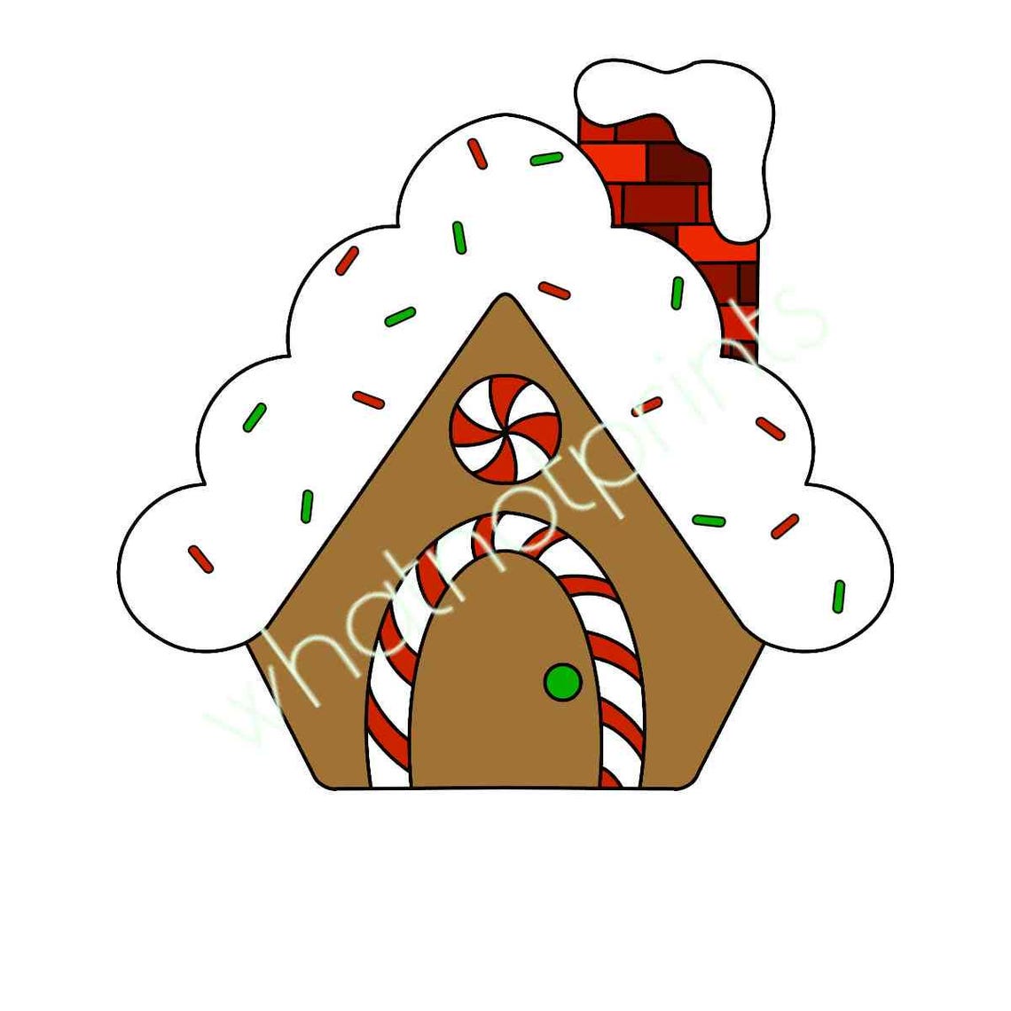 Commercial Gingerbread House PNG Transparent Background Christmas ...
