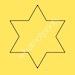 Six Pointed Star Outline Stencil: Commercial Use PNG (digital Download ...