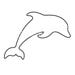 Dolphin Outline Clipart: Leaping Silhouette, Commercial Use (PNG ...