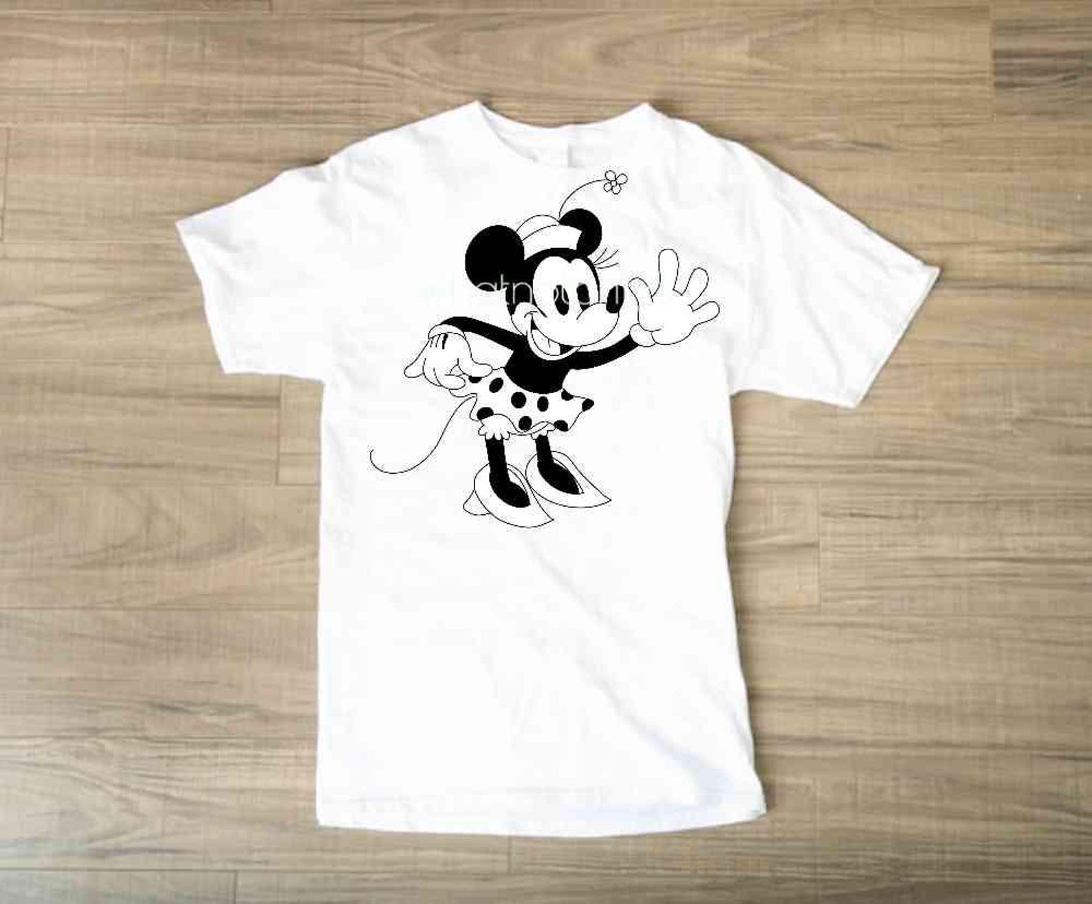 Vintage Commercial Minnie Mouse Png Transparent Background Instant ...