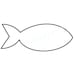 Fish Outline Stencil: Transparent PNG SVG Clipart (digital Download) - Etsy