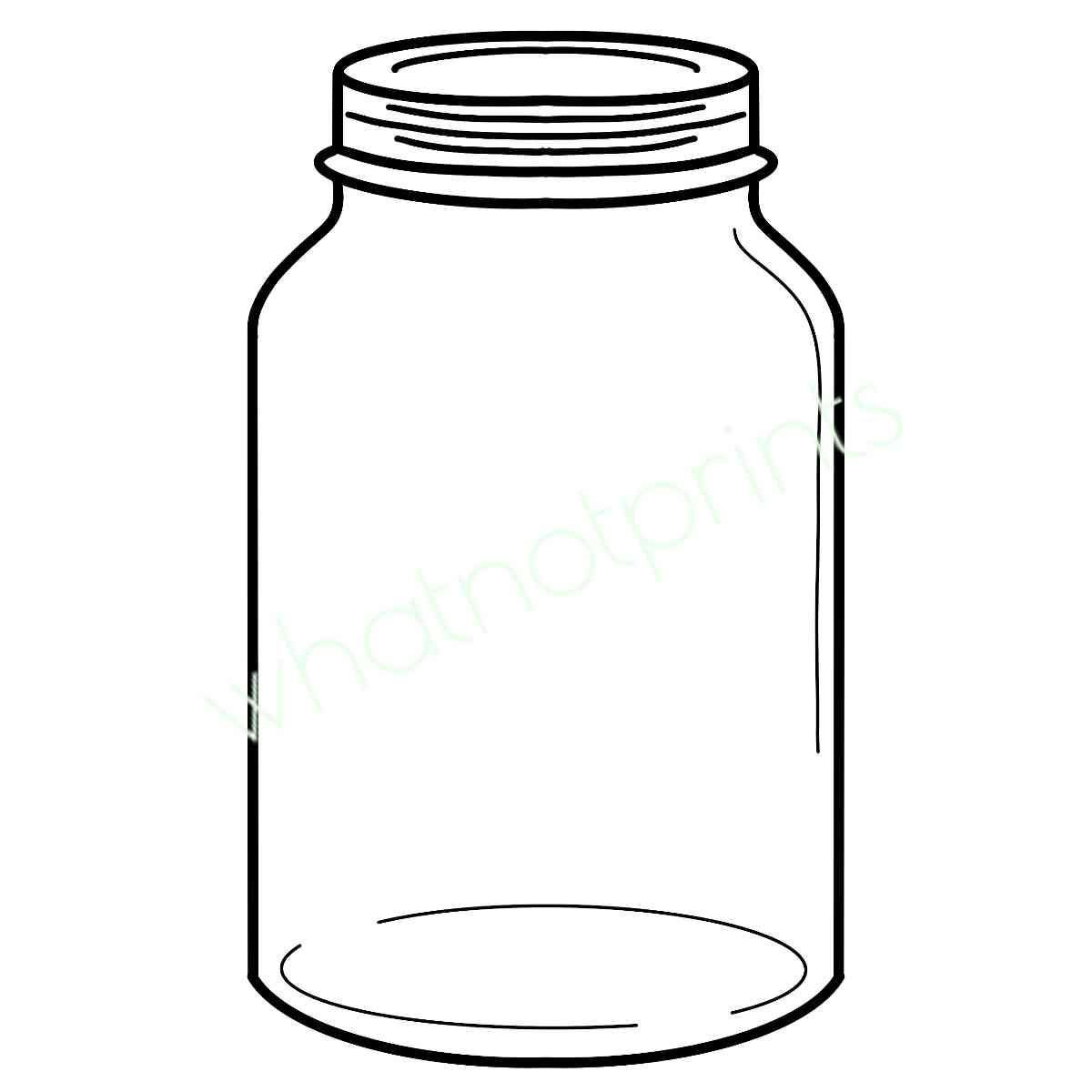 Commercial Empty Mason Jar PNG & SVG Transparent Background Instant ...