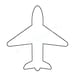 Airplane Outline Clipart: Commercial Use PNG SVG (digital Download) - Etsy