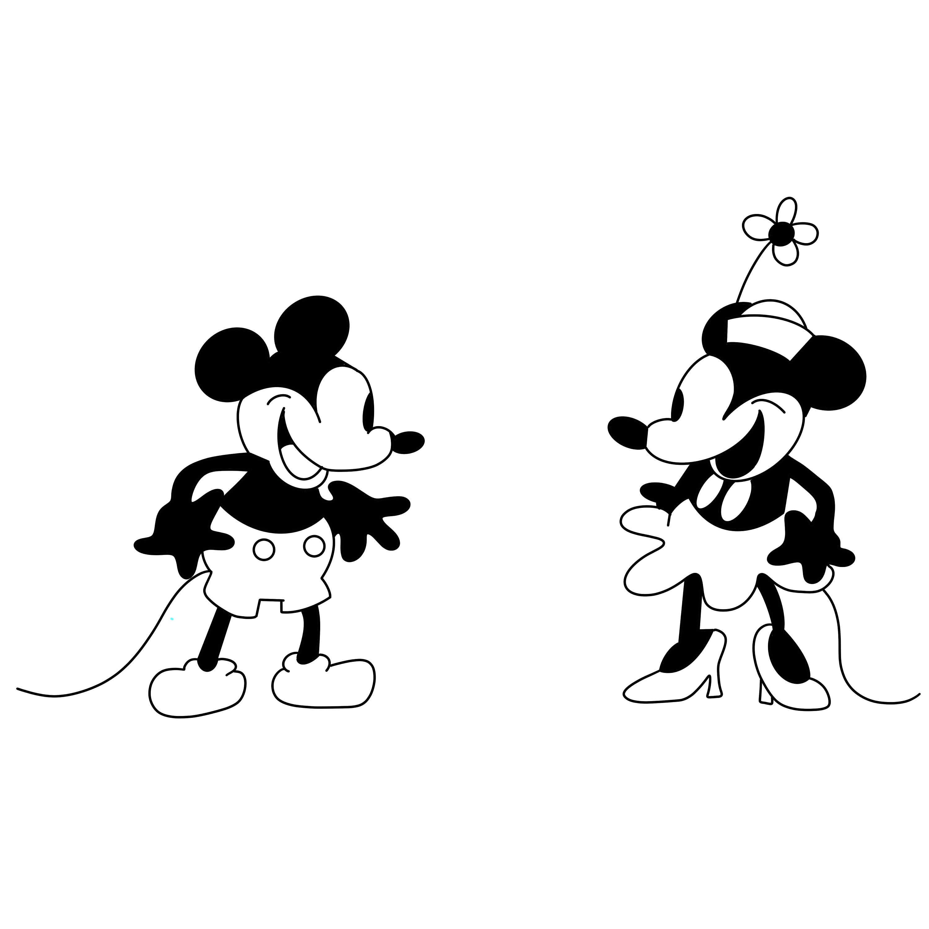 Mickey and Minnie Mouse Vintage Png Instant Digital Download - Etsy