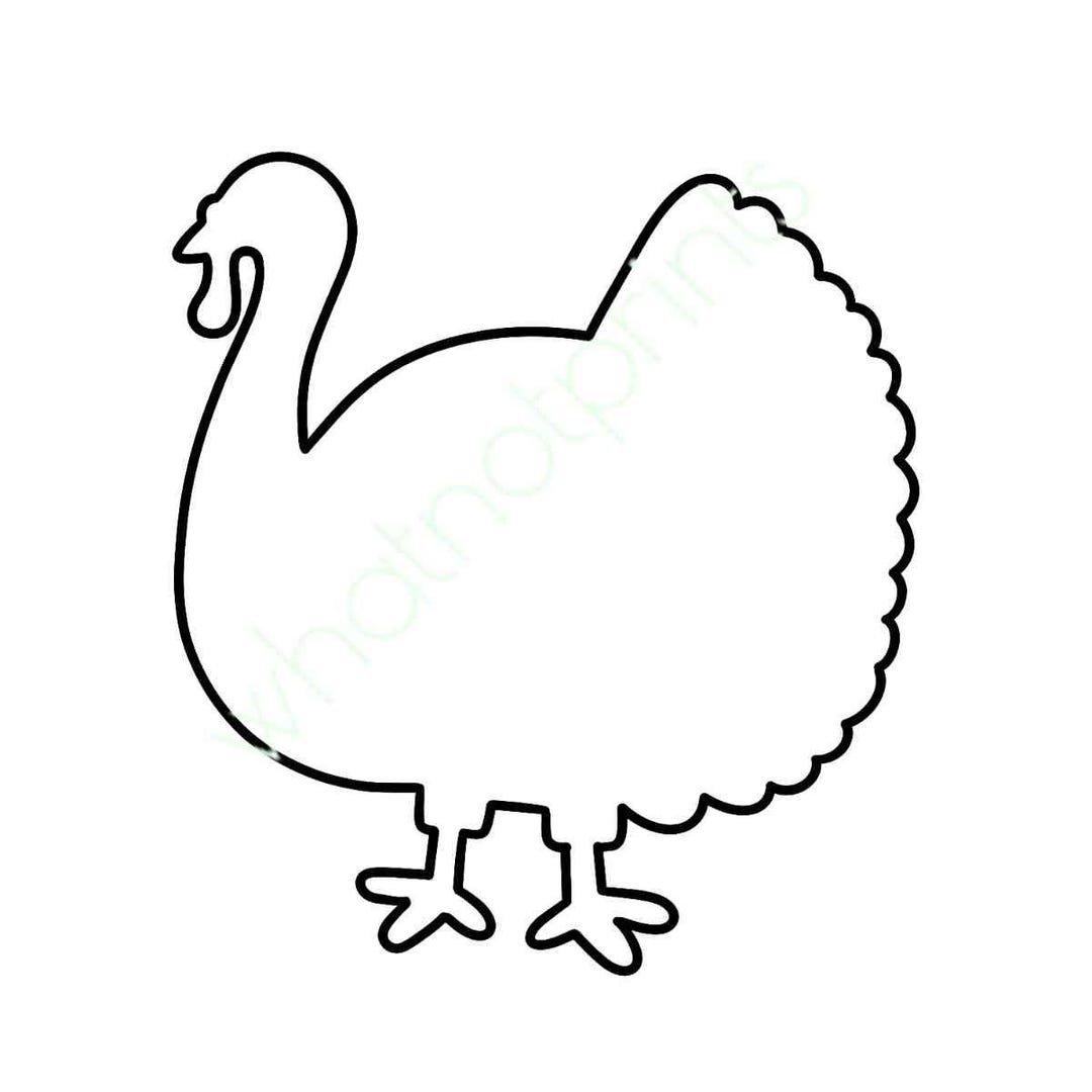 Turkey Outline or Template PNG Transparent Background - Etsy