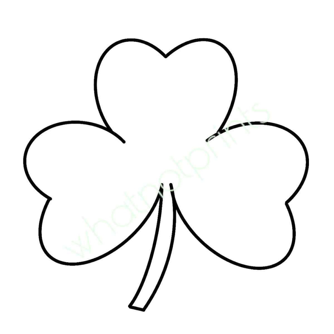 Commercial Clover Outline, Shape, Pattern, Stencil or Template St Paddy ...