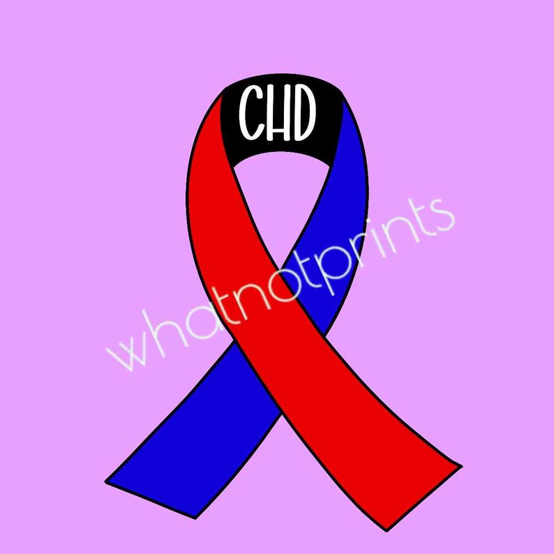 Commercial Congenital Heart Defect Awareness Ribbon PNG Transparent ...