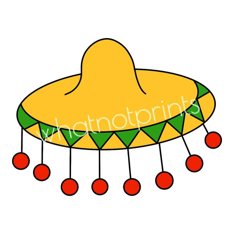 Commercial Full Color Sombrero PNG Transparent Background High ...