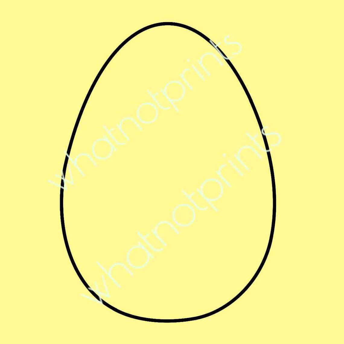 Commercial Egg Shape Outline - Etsy