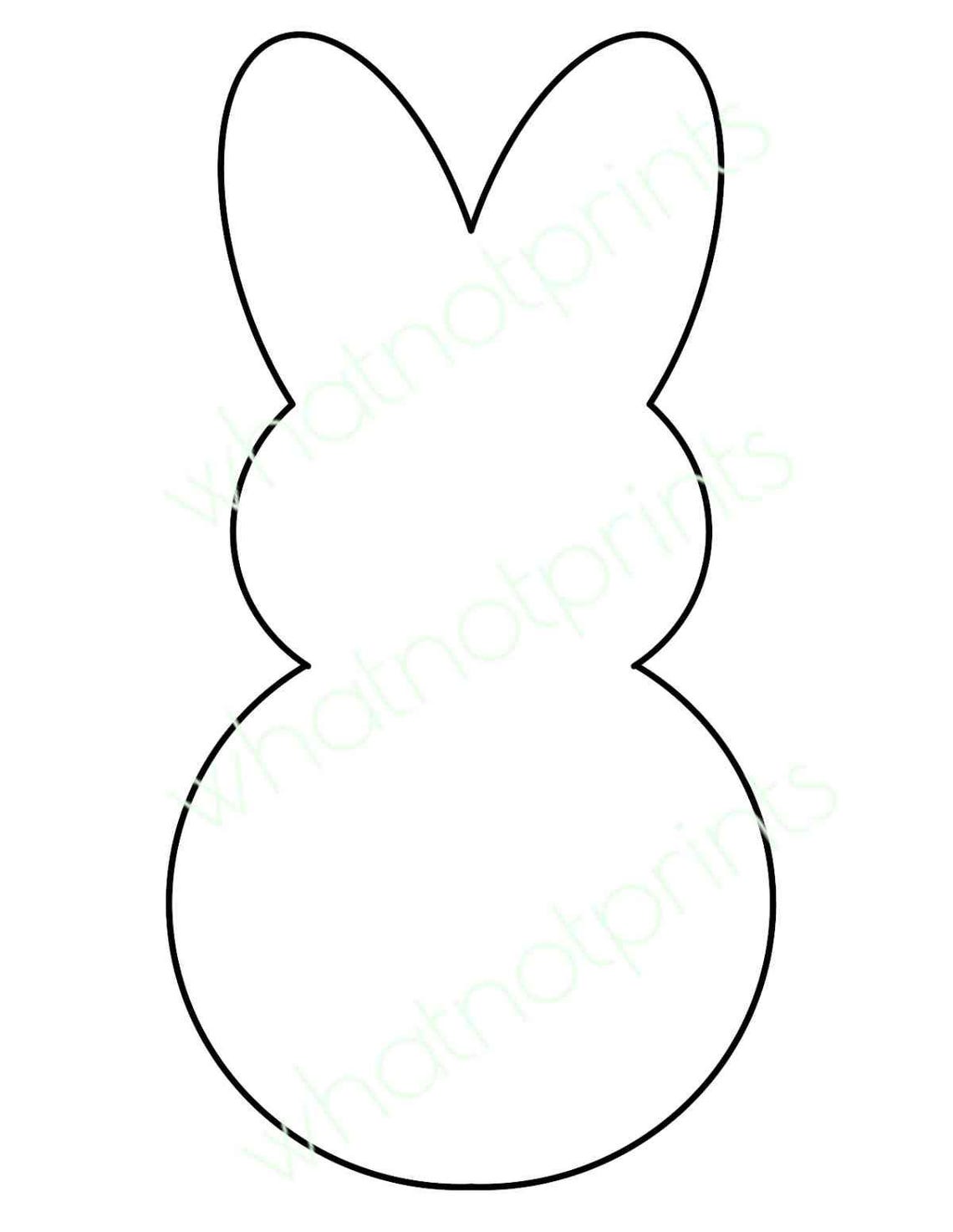Peeps Silhouette, Template, Stencil, Shape, or Outline PNG Transparent ...