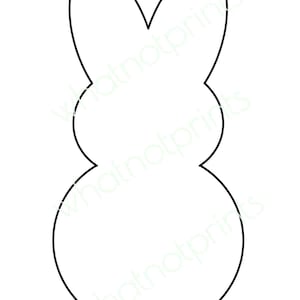 Peeps Silhouette, Template, Stencil, Shape, or Outline PNG Transparent ...